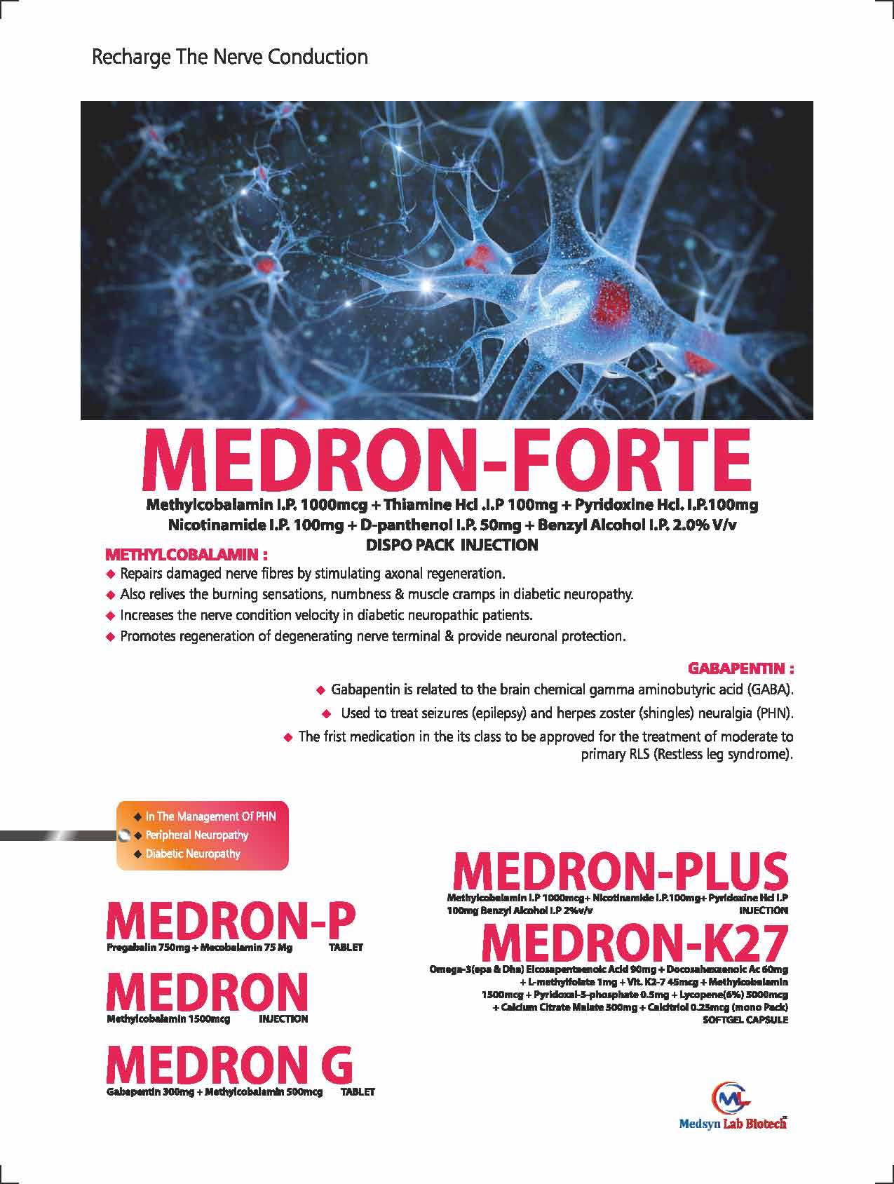 MEDRON P - Medsyn Lab Biotech - PCD Pharma Company | Third Party Pharma Manufacturing